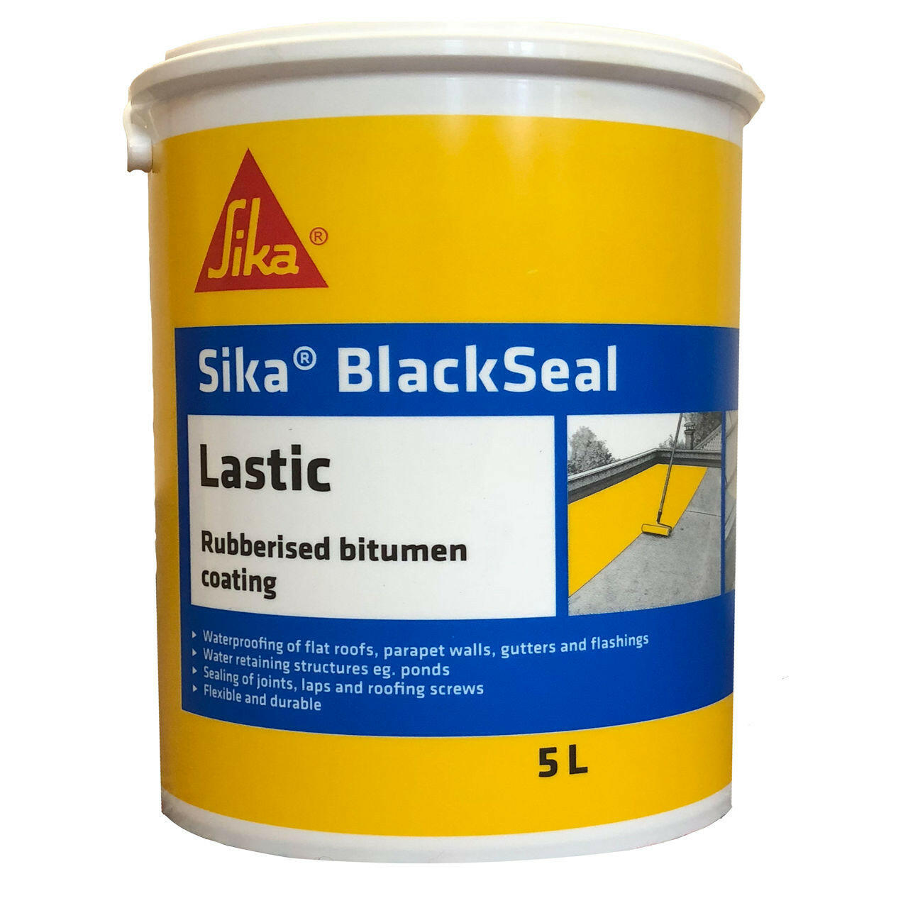 Roof Waterproofing Bitumen Coating Sika Blackseal Lastic South Africa ...